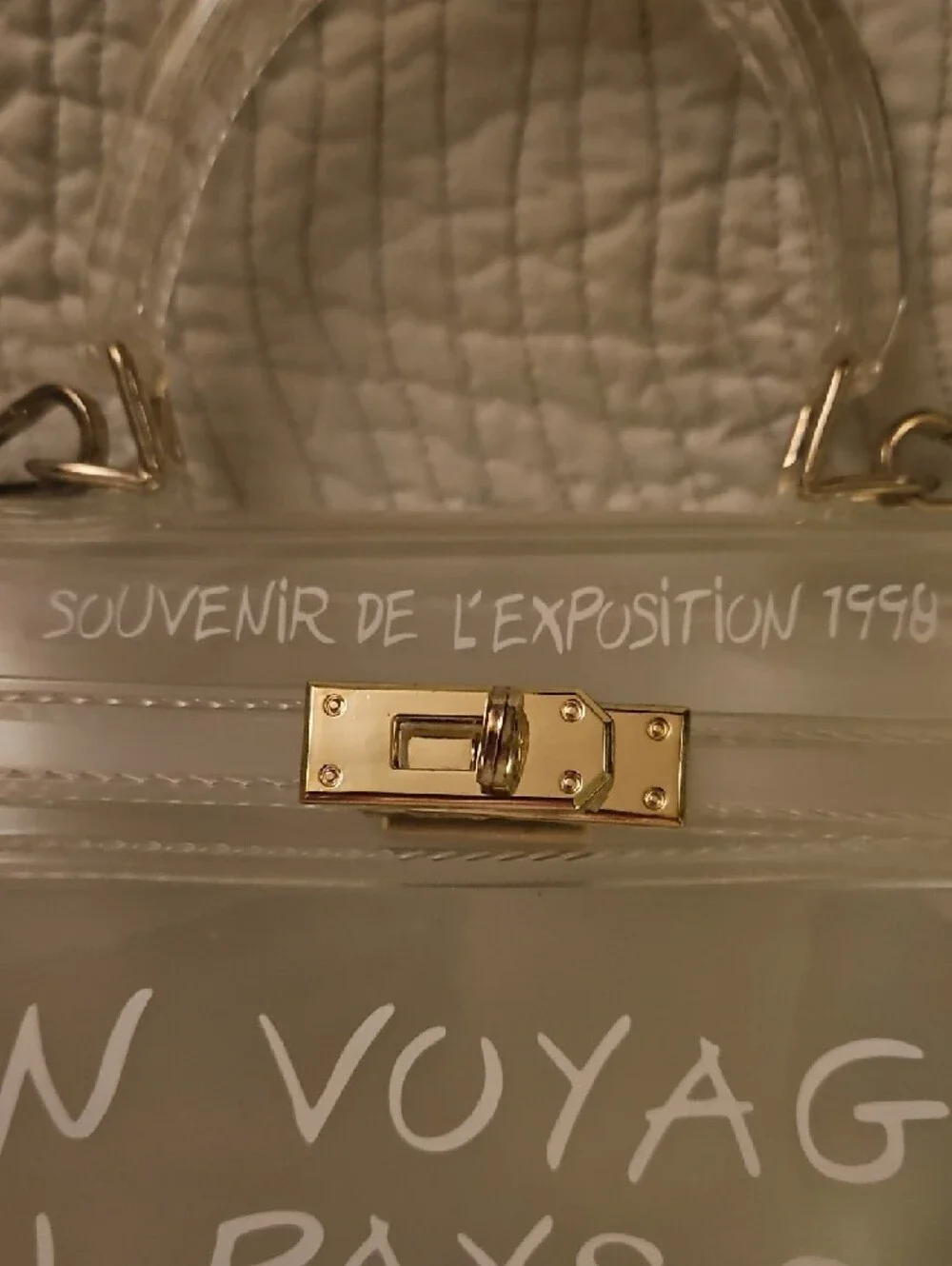 Bags | Clear Pvc Kelly Bag | Poshmark